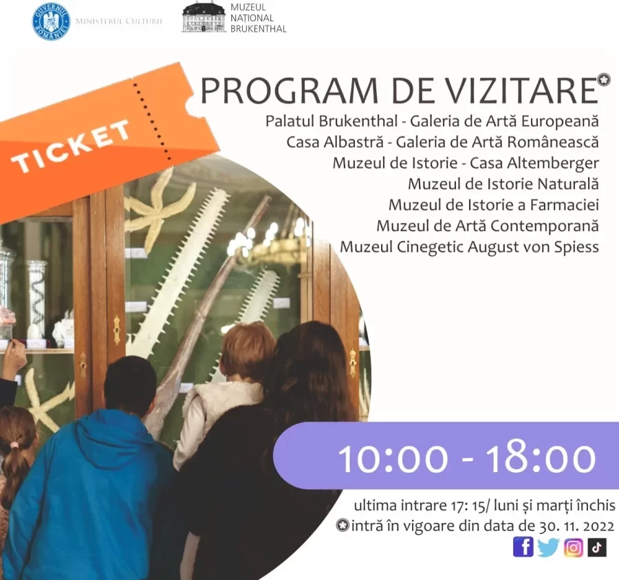 Muzeul Naţional Brukenthal are alt program de vizitare - Sibiu 100